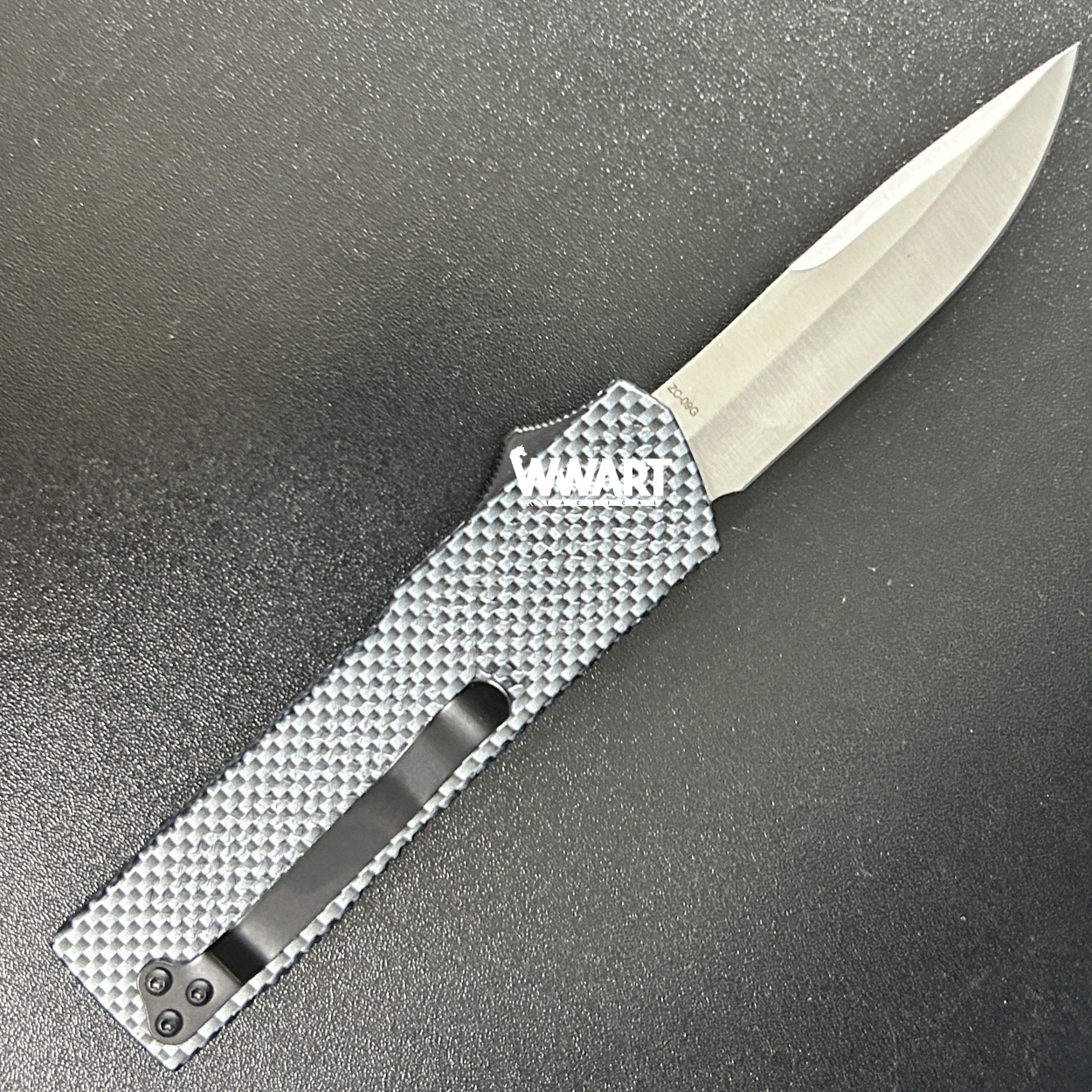 Canivete Automático Frontal Carbon - LOJA WWART - Tático Militar ...