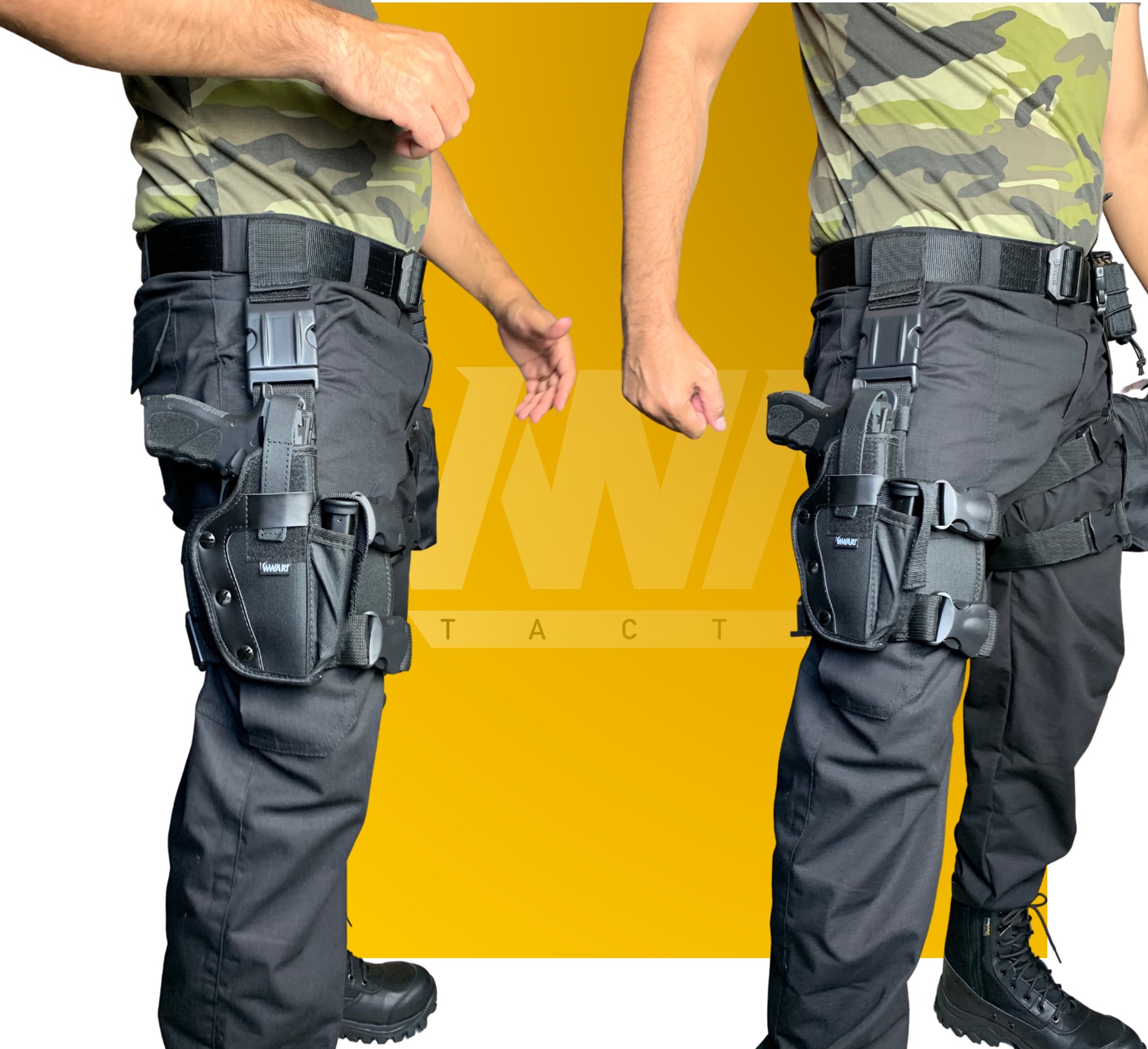 Kit Tático Operacional 3: Coldre Robocop + Bornal Tático Modular ...