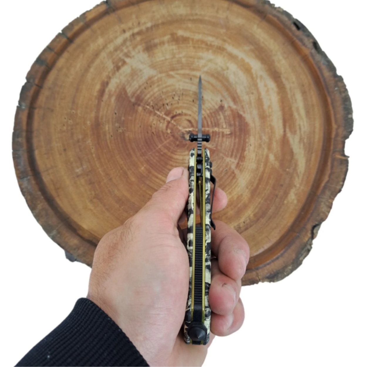 Canivete Retrátil Cabo de Caveira - LOJA WWART - Tático Militar ...