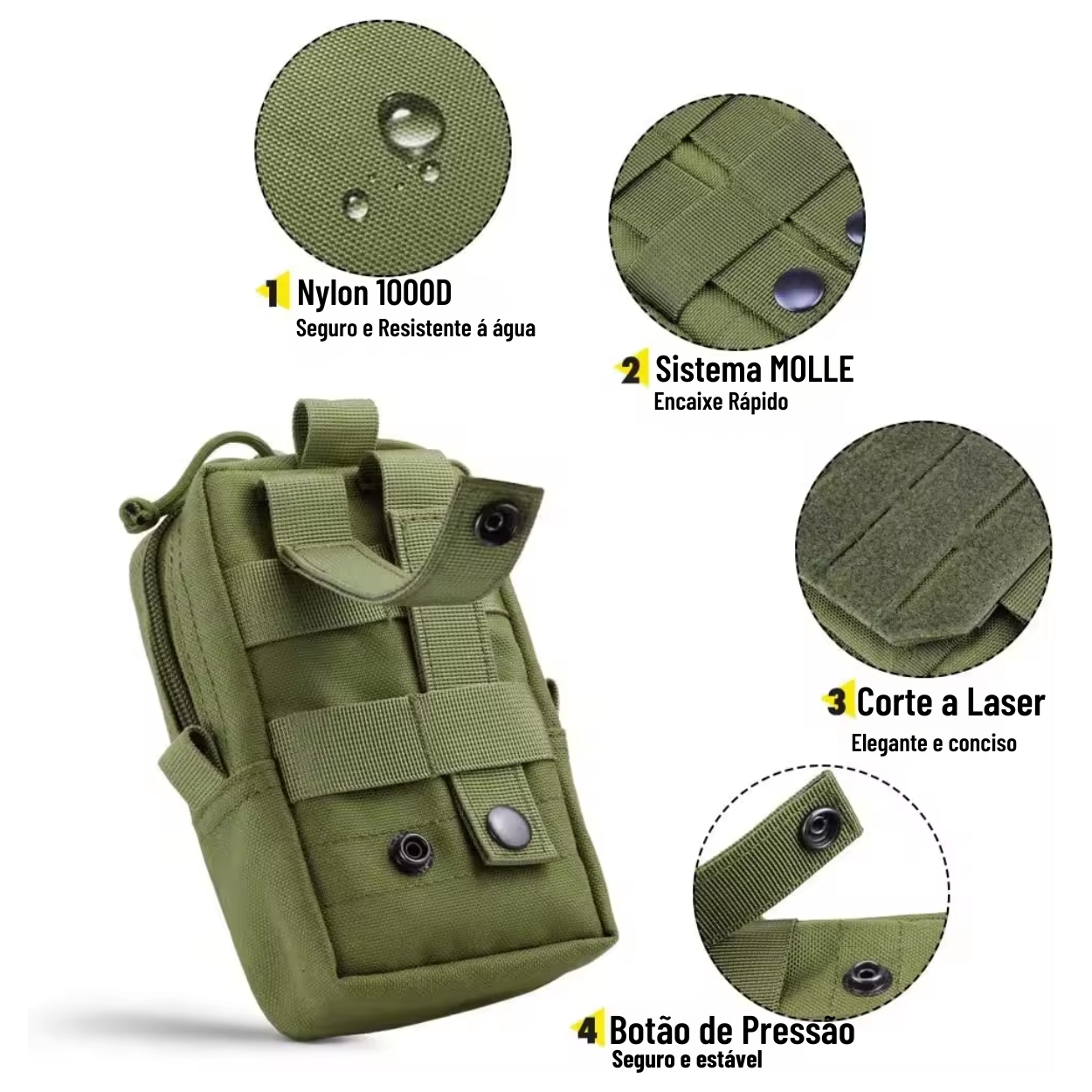 Bolso Porta Carregador Modular Multiuso - Verde - LOJA WWART - Tático Militar | Airsoft ...