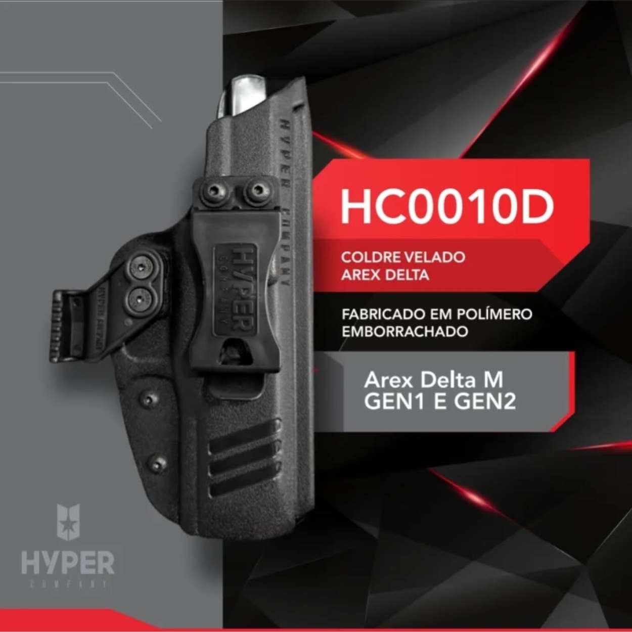 Coldre Velado Arex Delta M em Polímero - Hyper HC010D - LOJA WWART ...