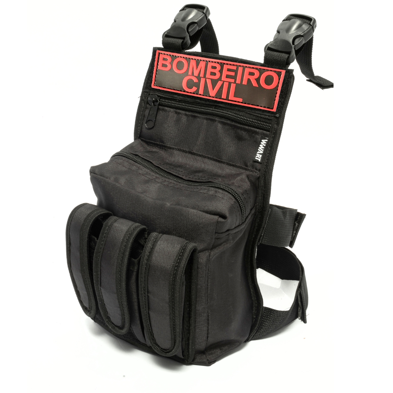 Kit Bornal de Perna Tático Talonário + Emborrachado Bombeiro Civil ...