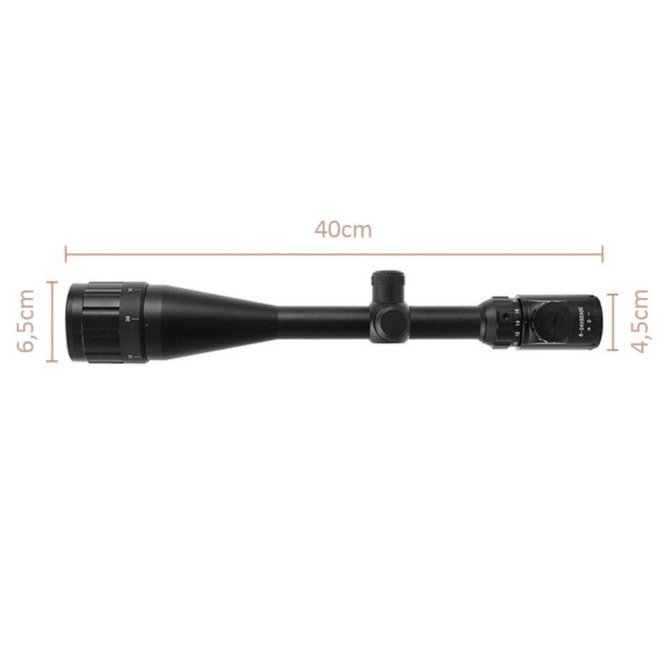 Luneta Sniper 6x24x50 Paralax Retículo Luminoso - LOJA WWART - Tático ...