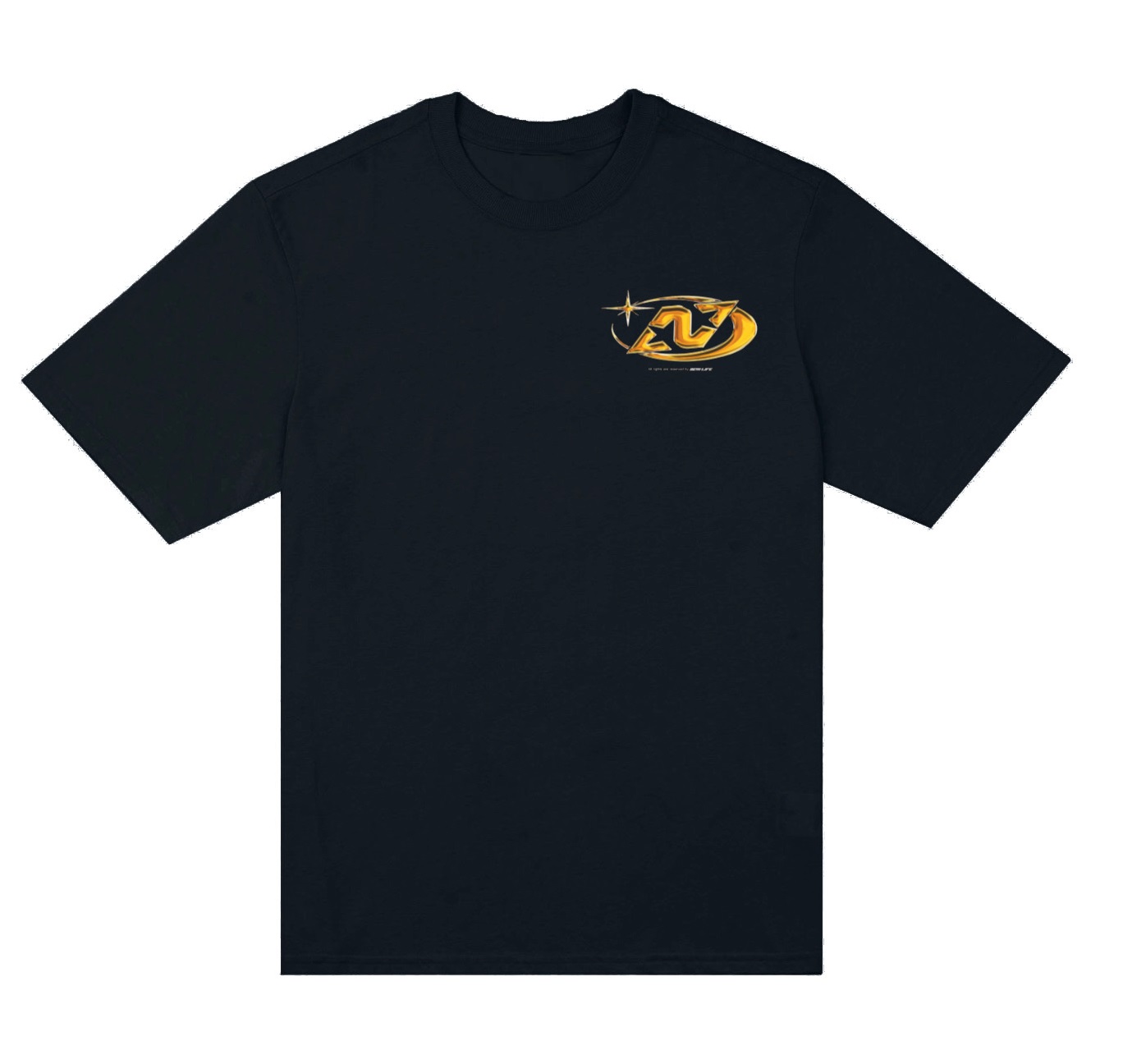 CAMISETA NEW LIFE NEW STAR BLACK - NEW LIFE BRANDS