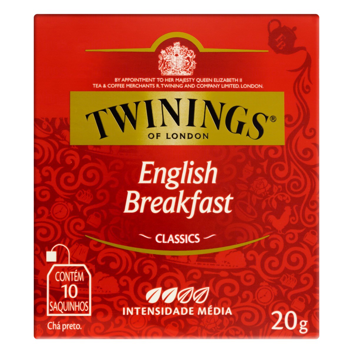 Chá Twinings Preto English Breakfast Kit 12 Caixas 10 Un 120 Sachês ...