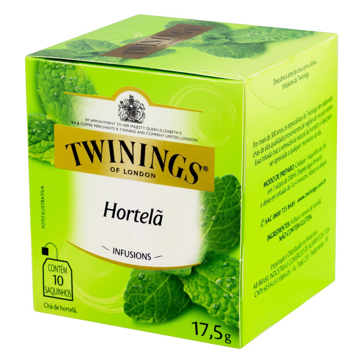 Chá Twinings Hortelã Kit 12 Caixas 10 Un 120 Sachês - ChaPires.com.br ...
