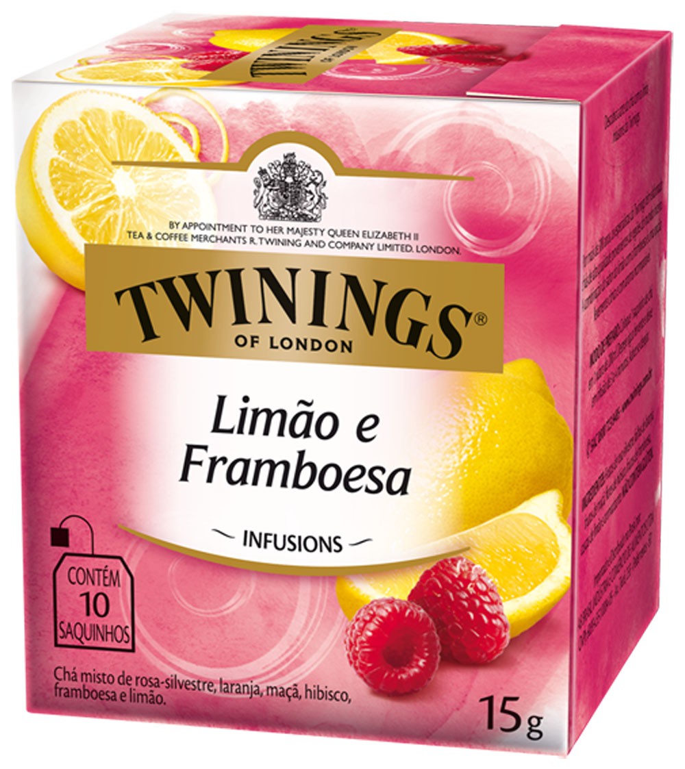 Chá Twinings Limão E Framboesa Kit 12 Caixas 10 Un 120 Sachês ...