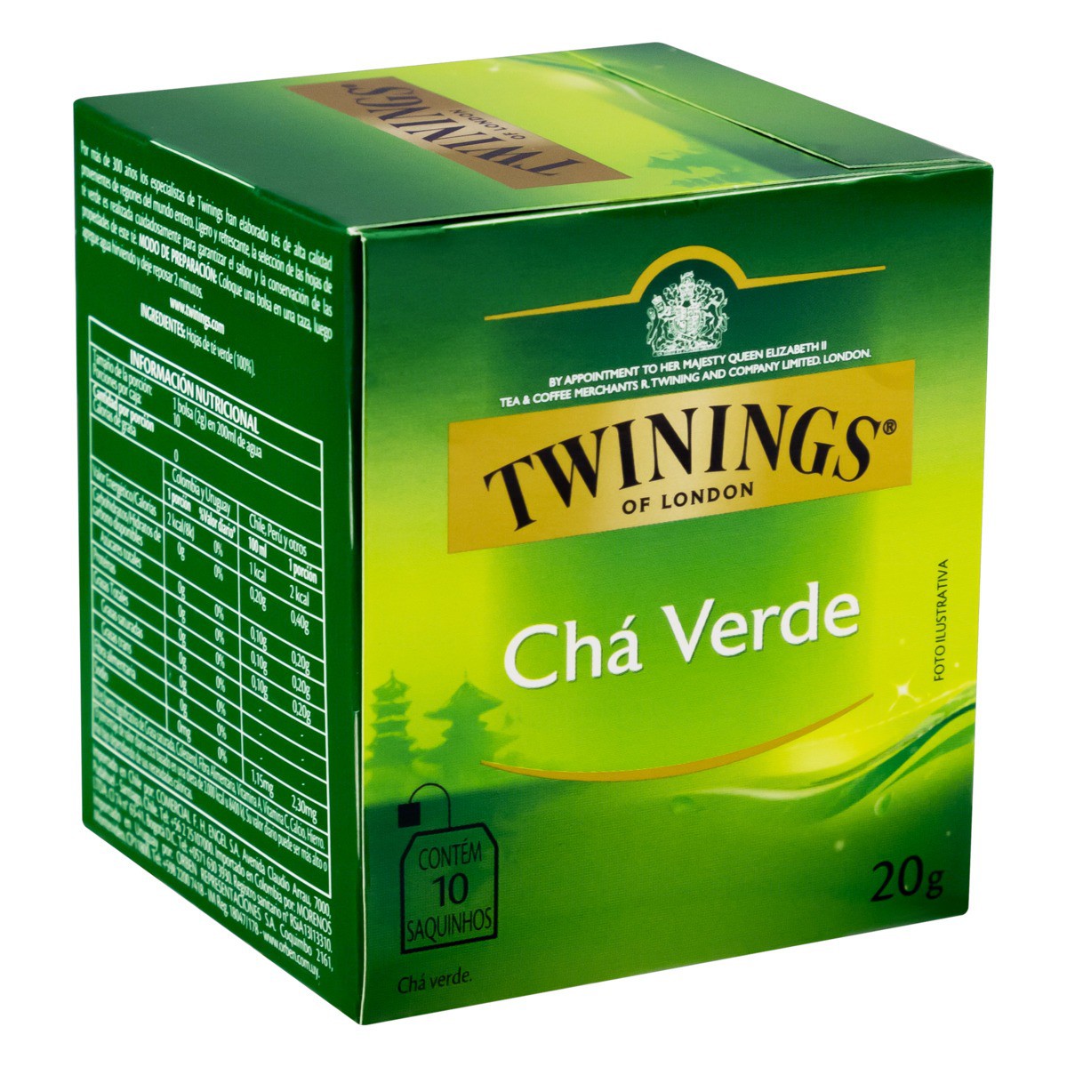 Chá Twinings Verde Kit 12 Caixas 10 Un 120 Sachês - ChaPires.com.br - 8 ...