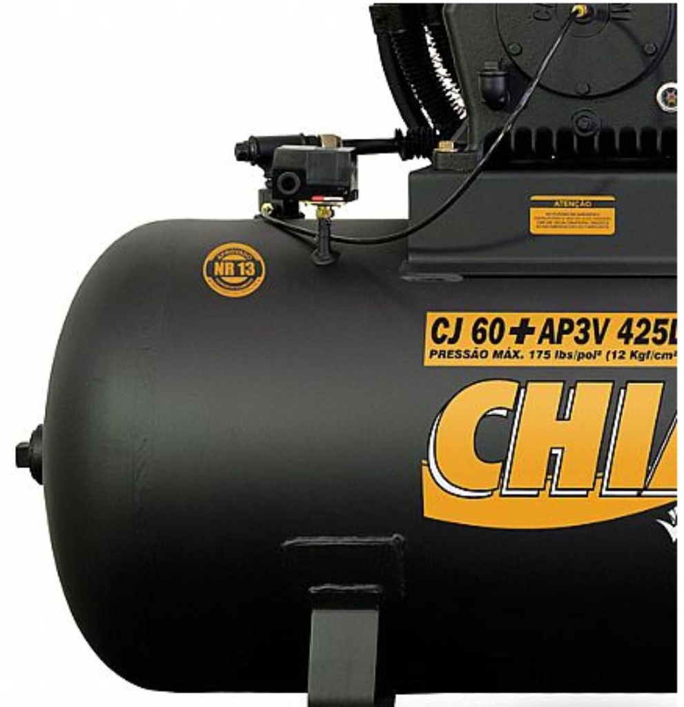 Compressor de Ar Industrial 60 PCM 425 Litros - Trifásico - SeuPosto ...