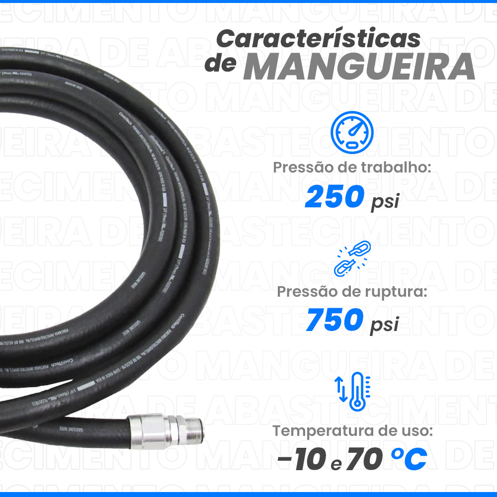 Mangueira para Abastecimento 3/4" Completa com 5 Metros - Nacional ...