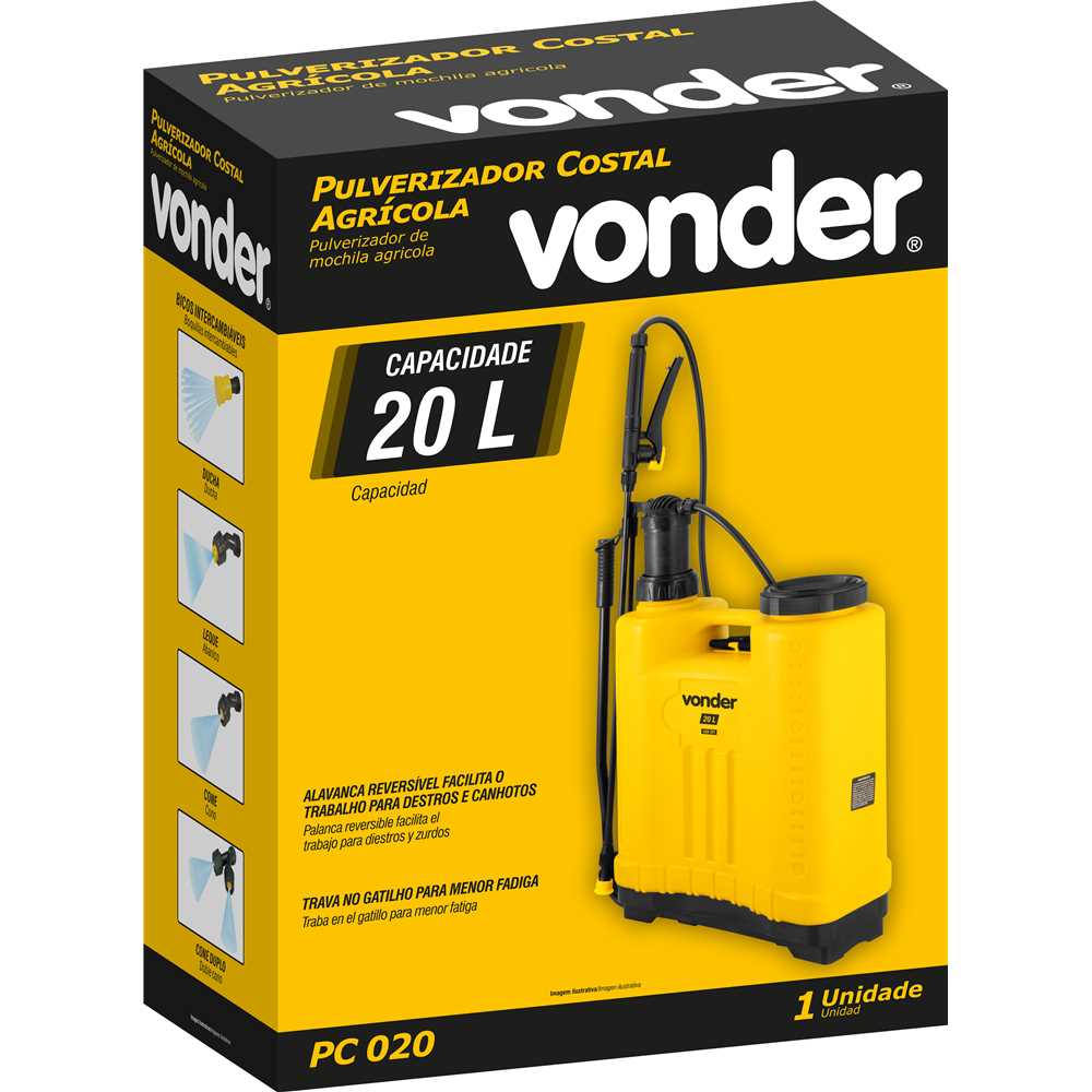 Pulverizador Costal Vonder 20L PC 020 - Potência e Conforto - SeuPosto ...