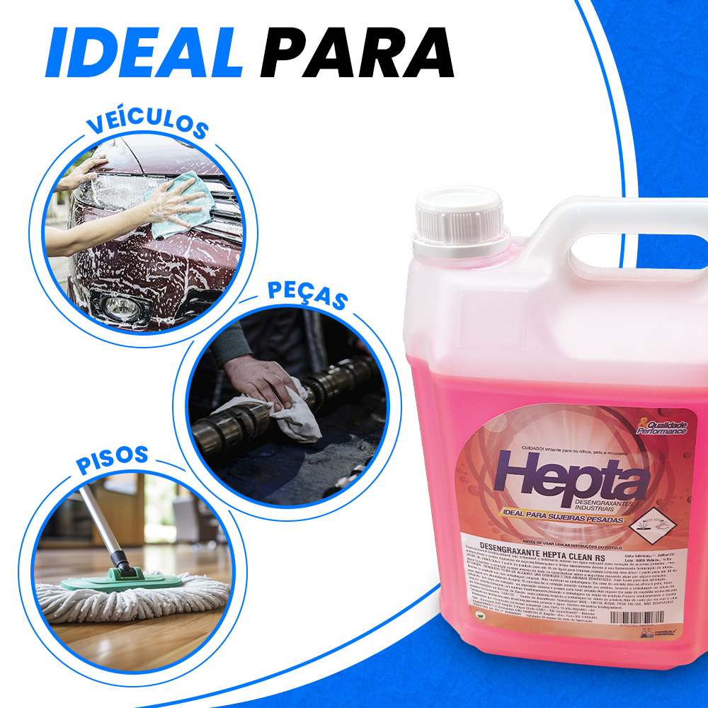 Desengraxante Hepta Limpeza Pesada Multiuso - 5 Litros - SeuPosto.Com ...