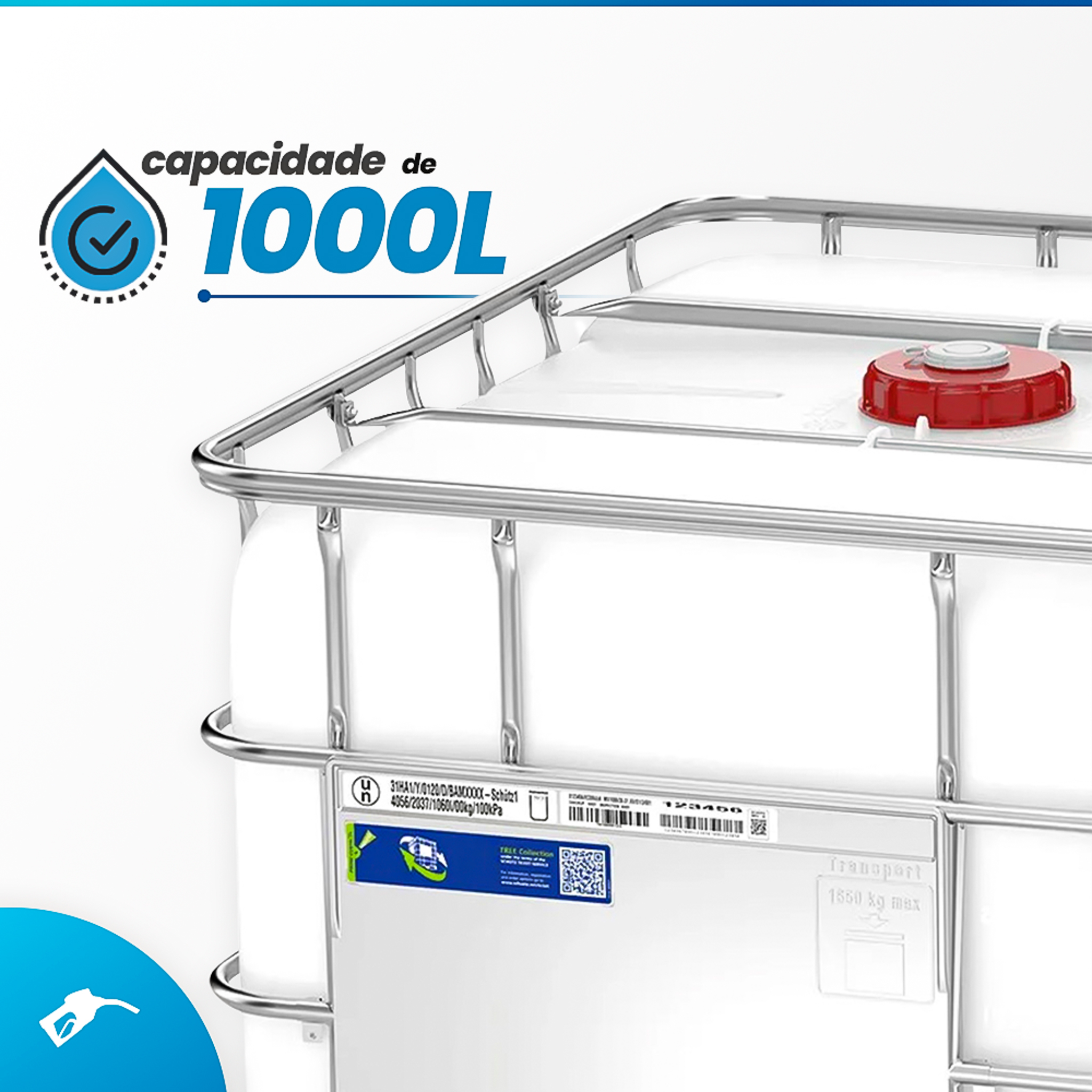 IBC Container de 1000 Litros Standard - SeuPosto.Com | Equipamentos ...