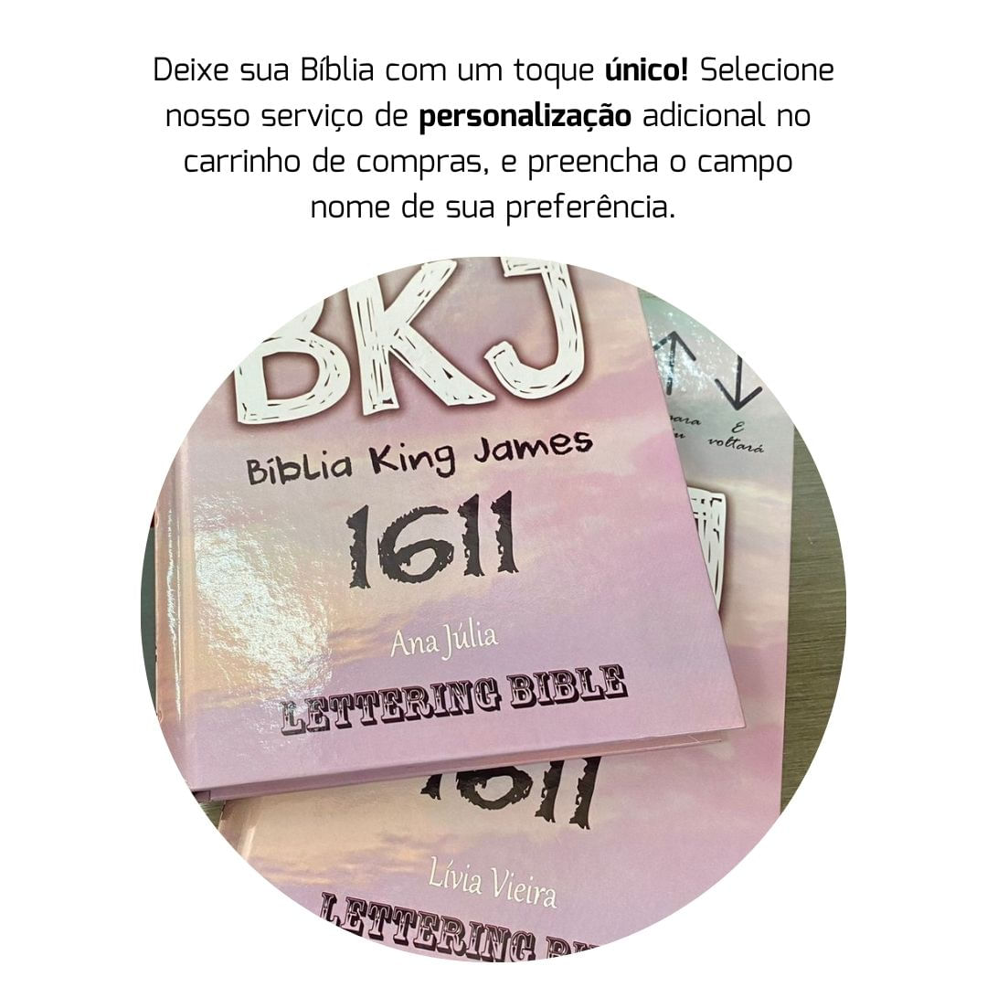 Bíblia King James 1611 Lettering Bible João 3:16 | 100% Cristão - 100% ...