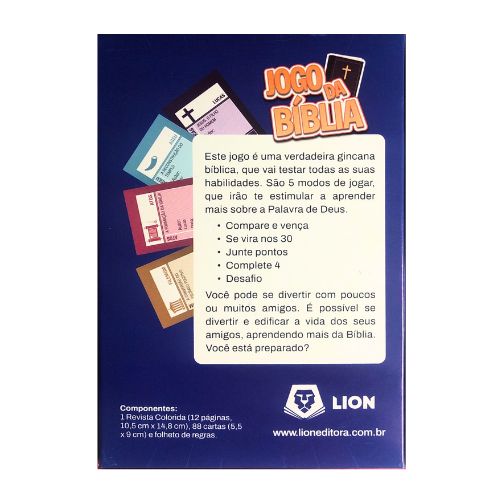 Jogo da Bíblia - Editora Lion | Livraria 100% Cristão - 100% Cristão ...