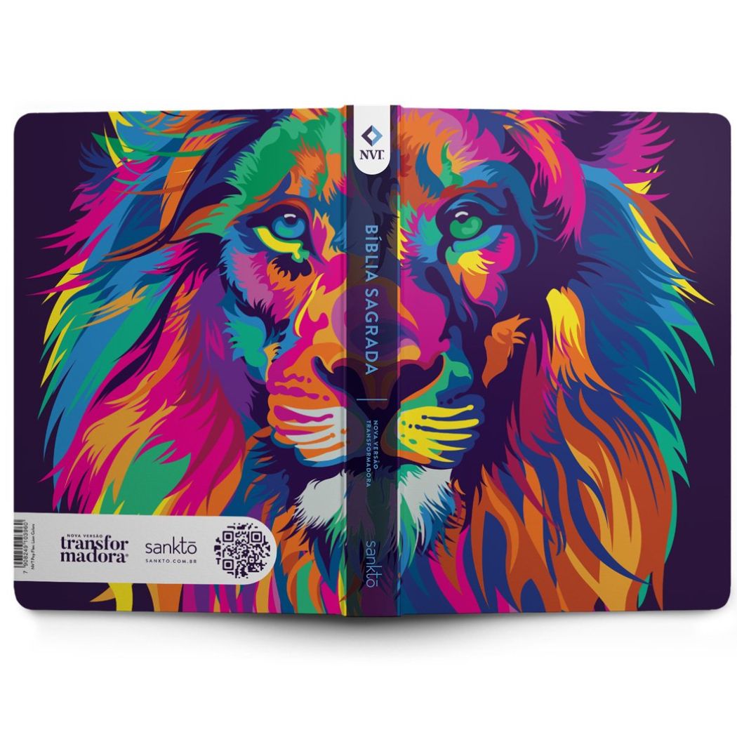 Bíblia NVT - Pop Flex: Lion Colors - Sankto | 100% Cristão - 100% Cristão | Há 20 anos ...