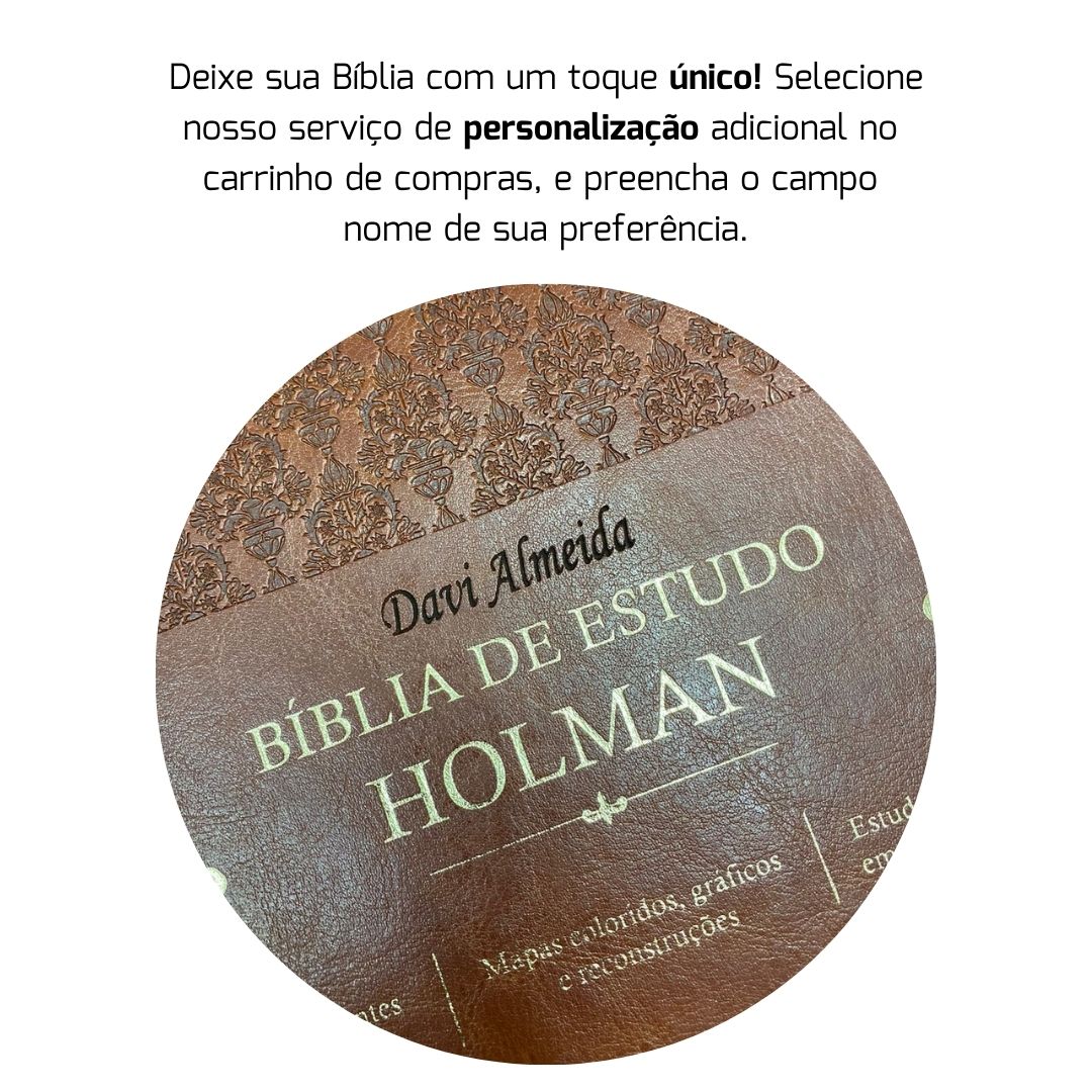 Bíblia de Estudo Holman RC - Luxo Marrom - CPAD | 100% Cristão - 100% ...