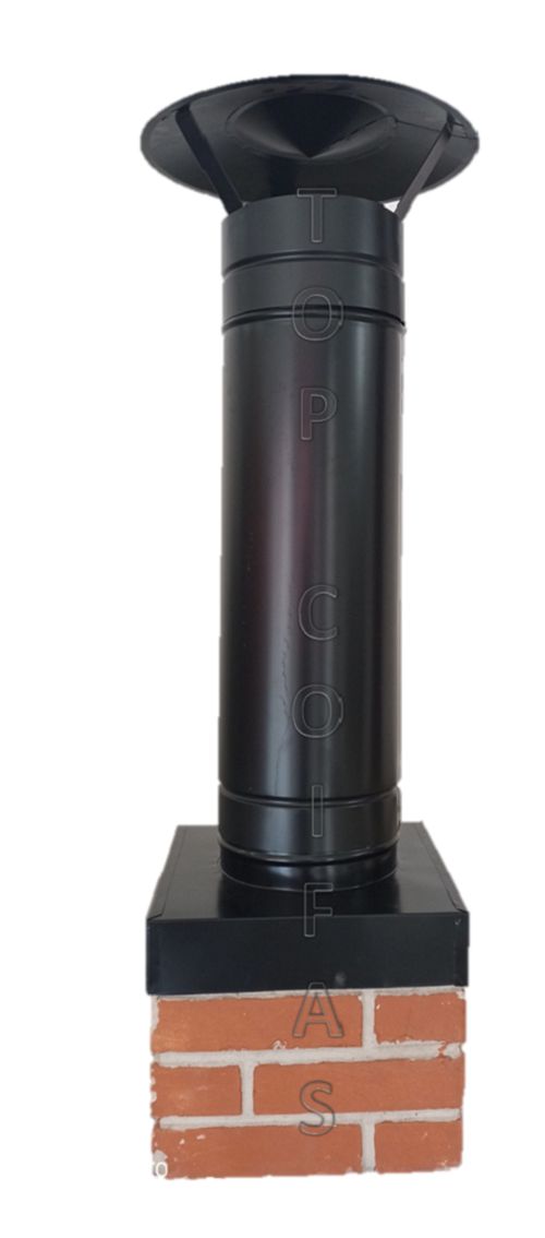 Chaminé Pintada Para Churrasqueira Pré-moldada Da Top Coifas - AG Ramos