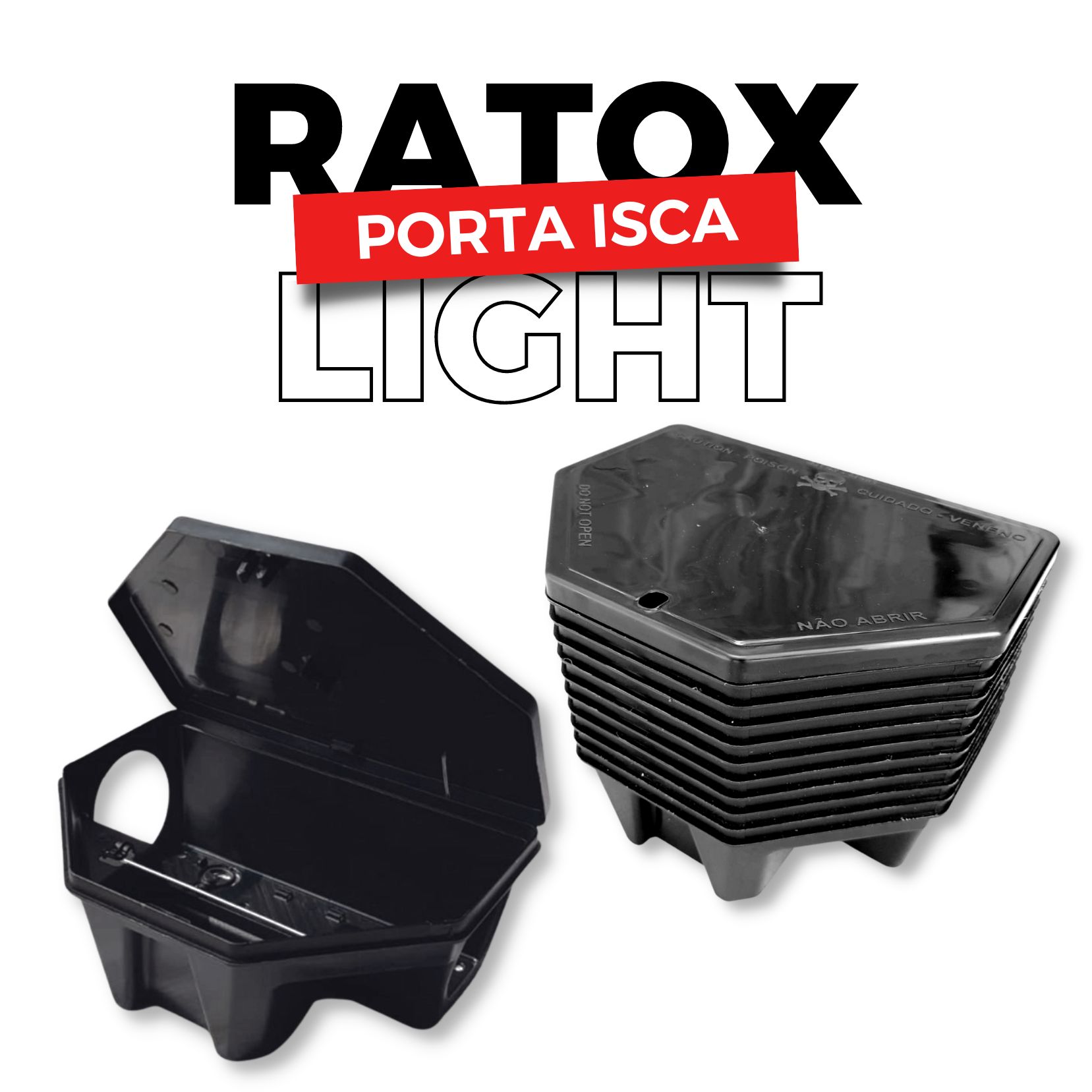 Porta Isca RATOX Light - kit com 10 - Telhas e Cia | Materiais de ...