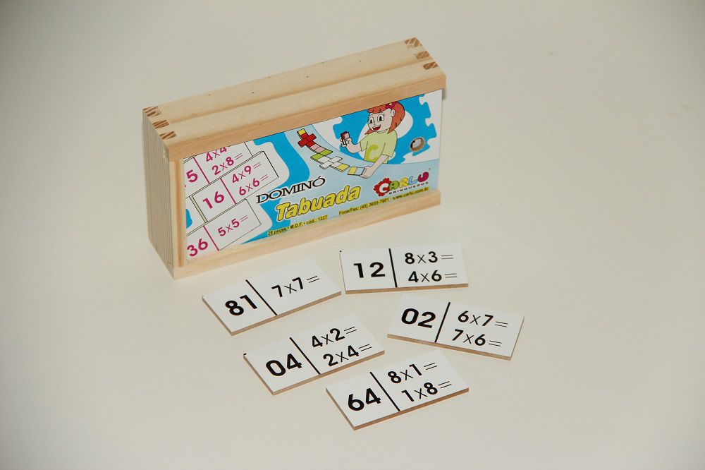 Dominó,Educativo,Tabuada, - Brinquedos E Jogos Pedagógicos e Educativos
