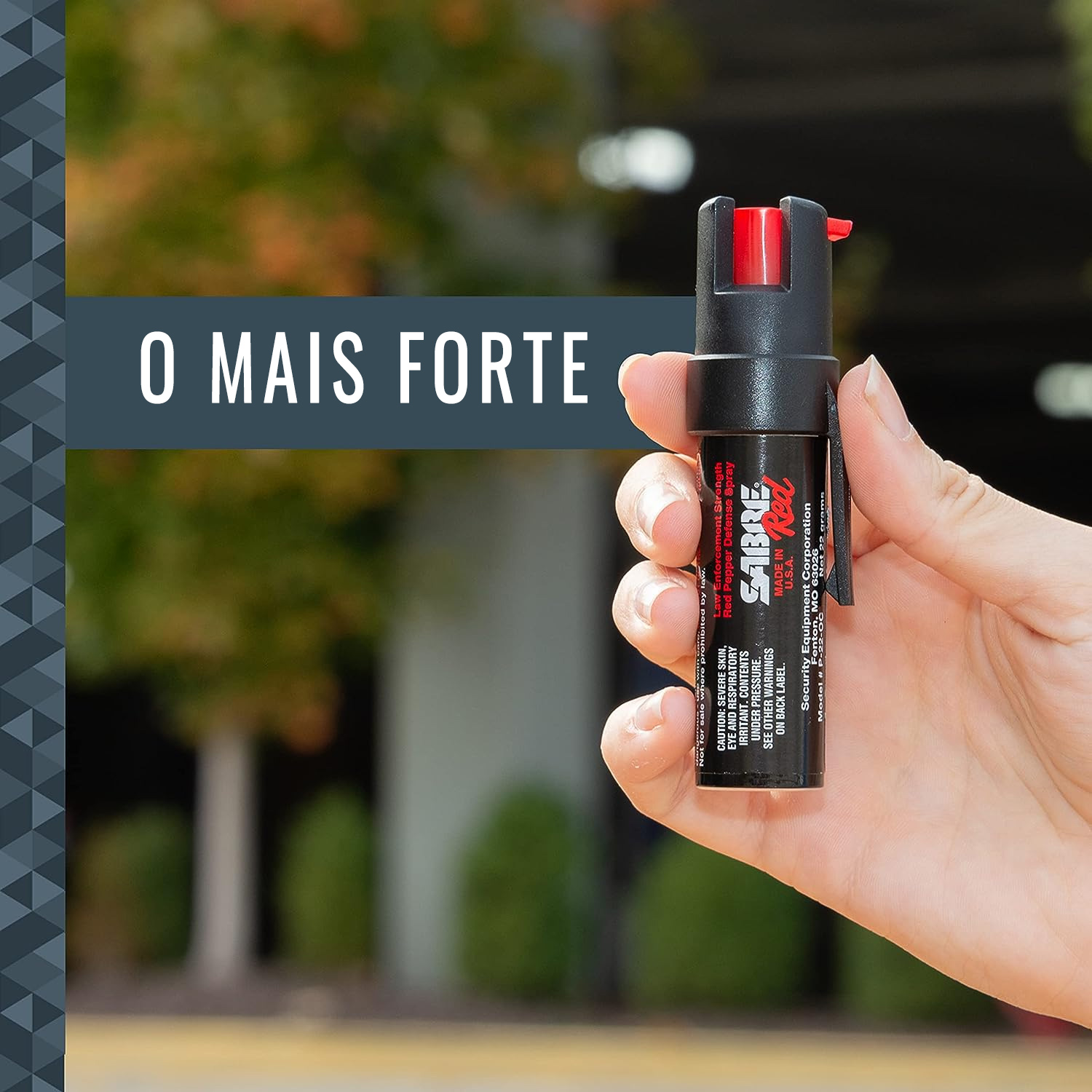 Spray de Pimenta Sabre Red com Jato Líquido e Clip de Bolso 23ml ...