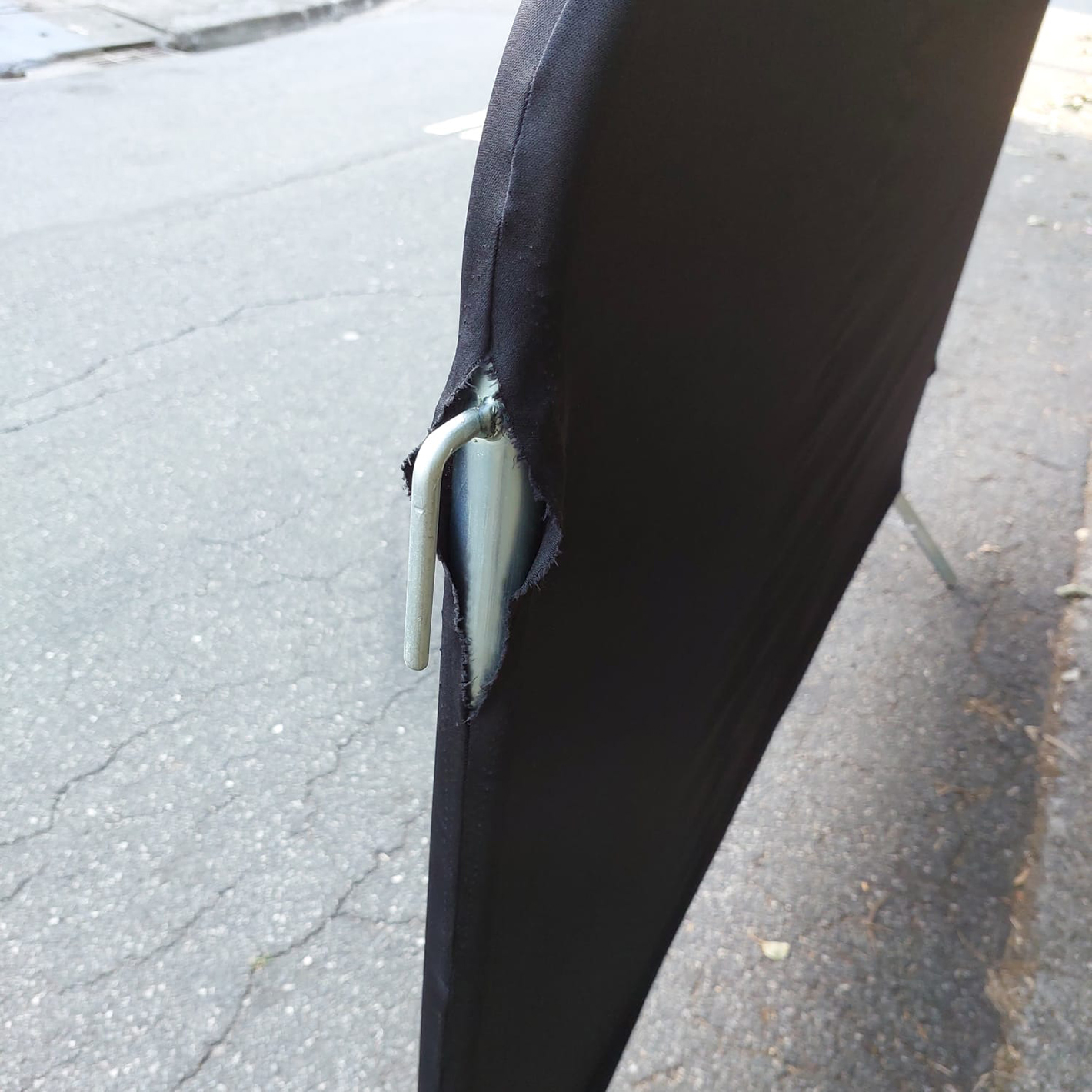 Capa para gradil - separador de público preta lisa - @dobcase