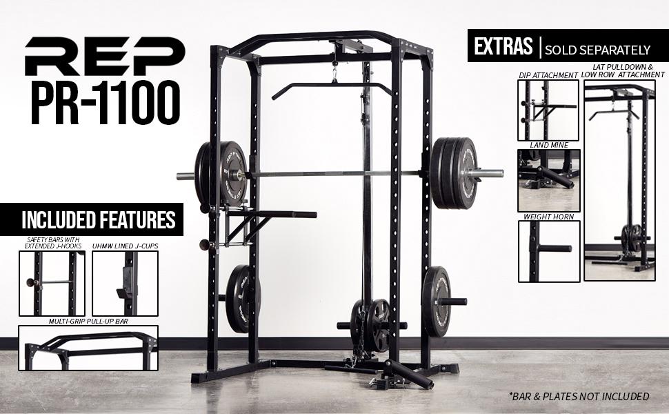 Power Rack Rep Fitness PR-1100 - NIVEL BOX Equipamentos Fitness