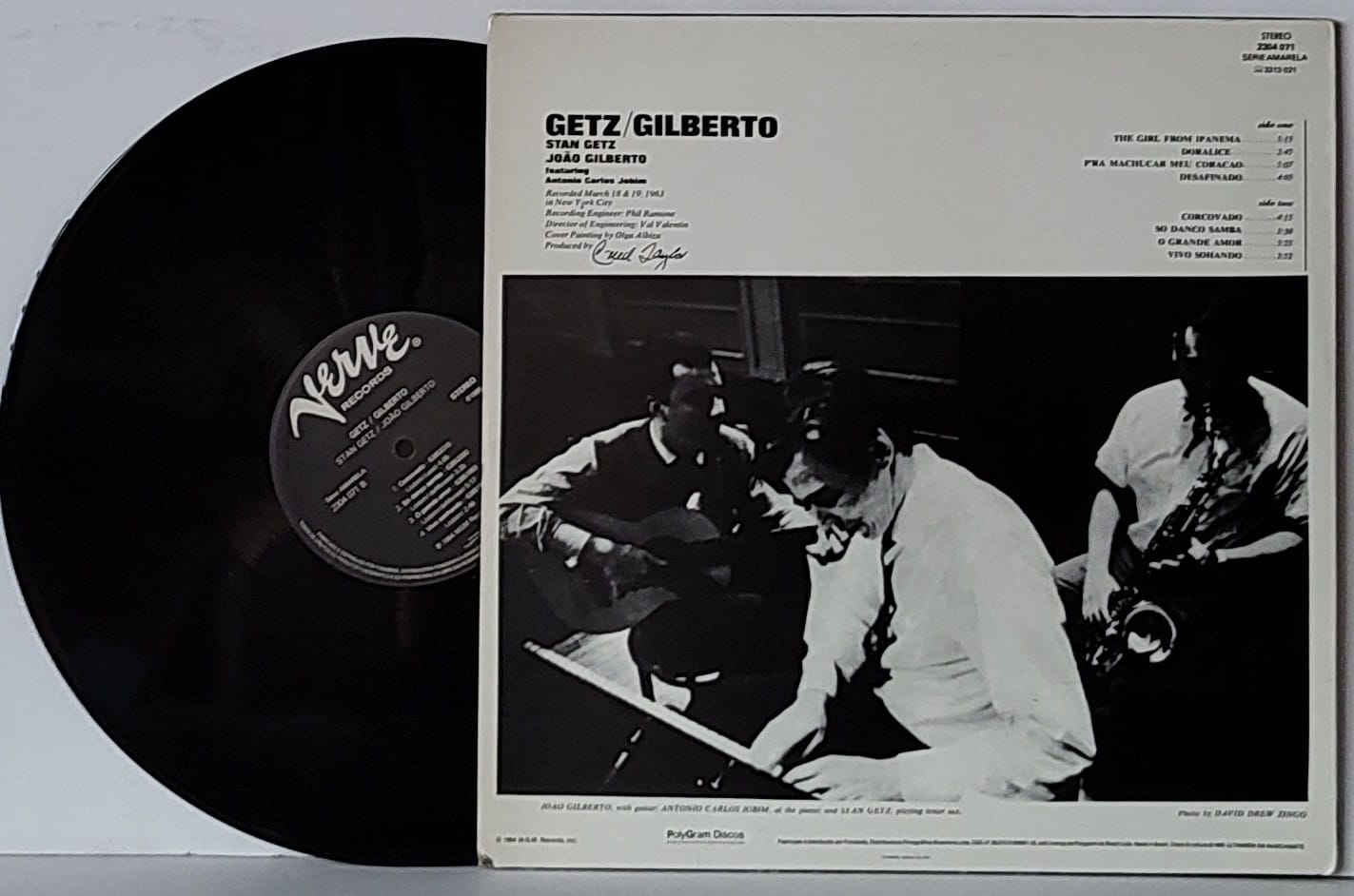 Stan Getz / João Gilberto Featuring Antonio Carlos Jobim ‎– Getz / Gil - VINIL SP