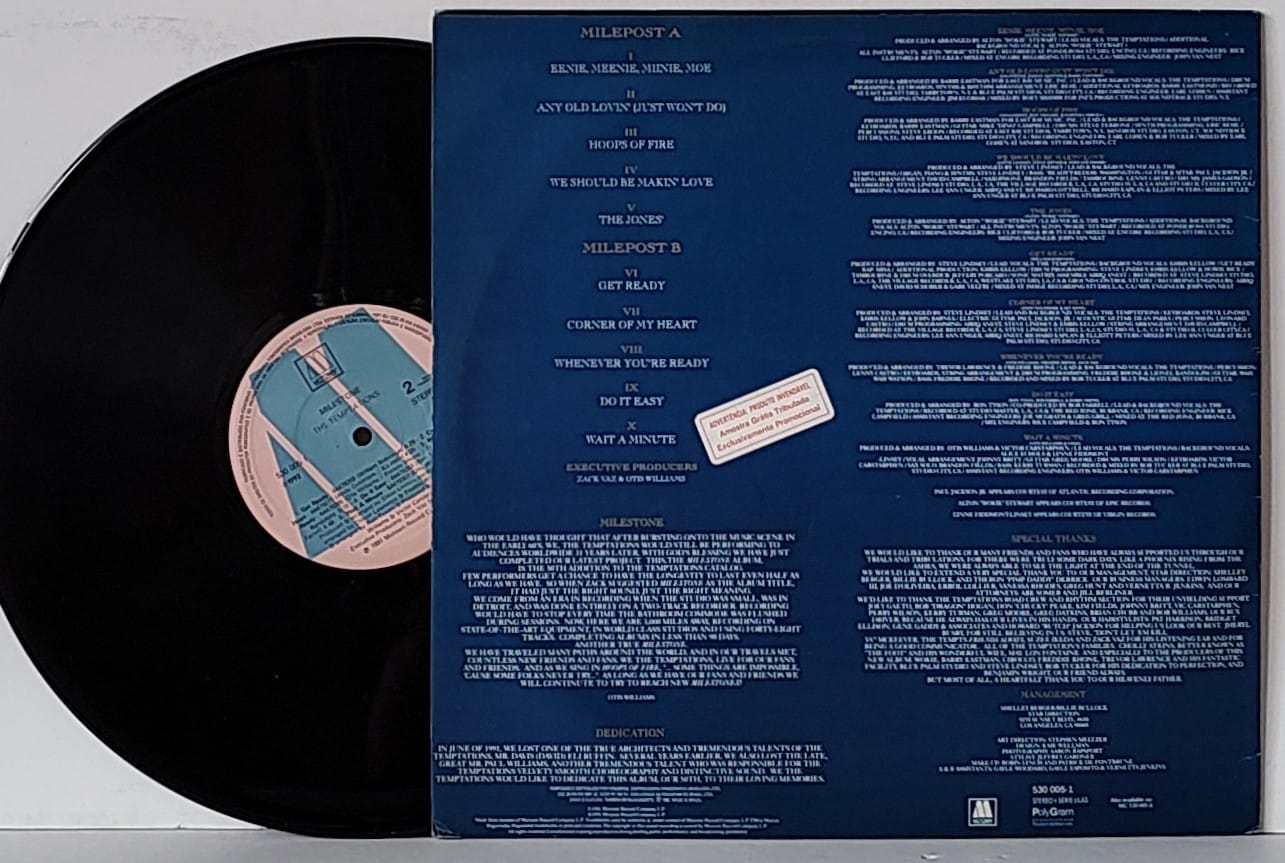 The Temptations – Milestone - VINIL SP