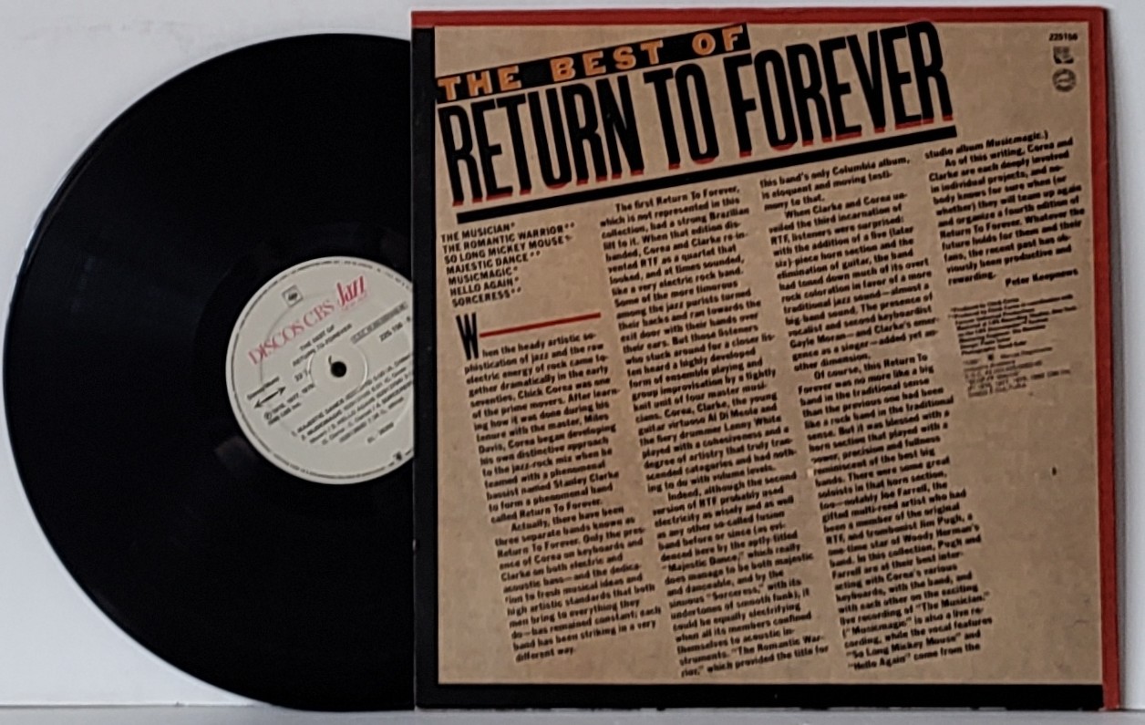 Return To Forever ‎– The Best Of Return To Forever - VINIL SP