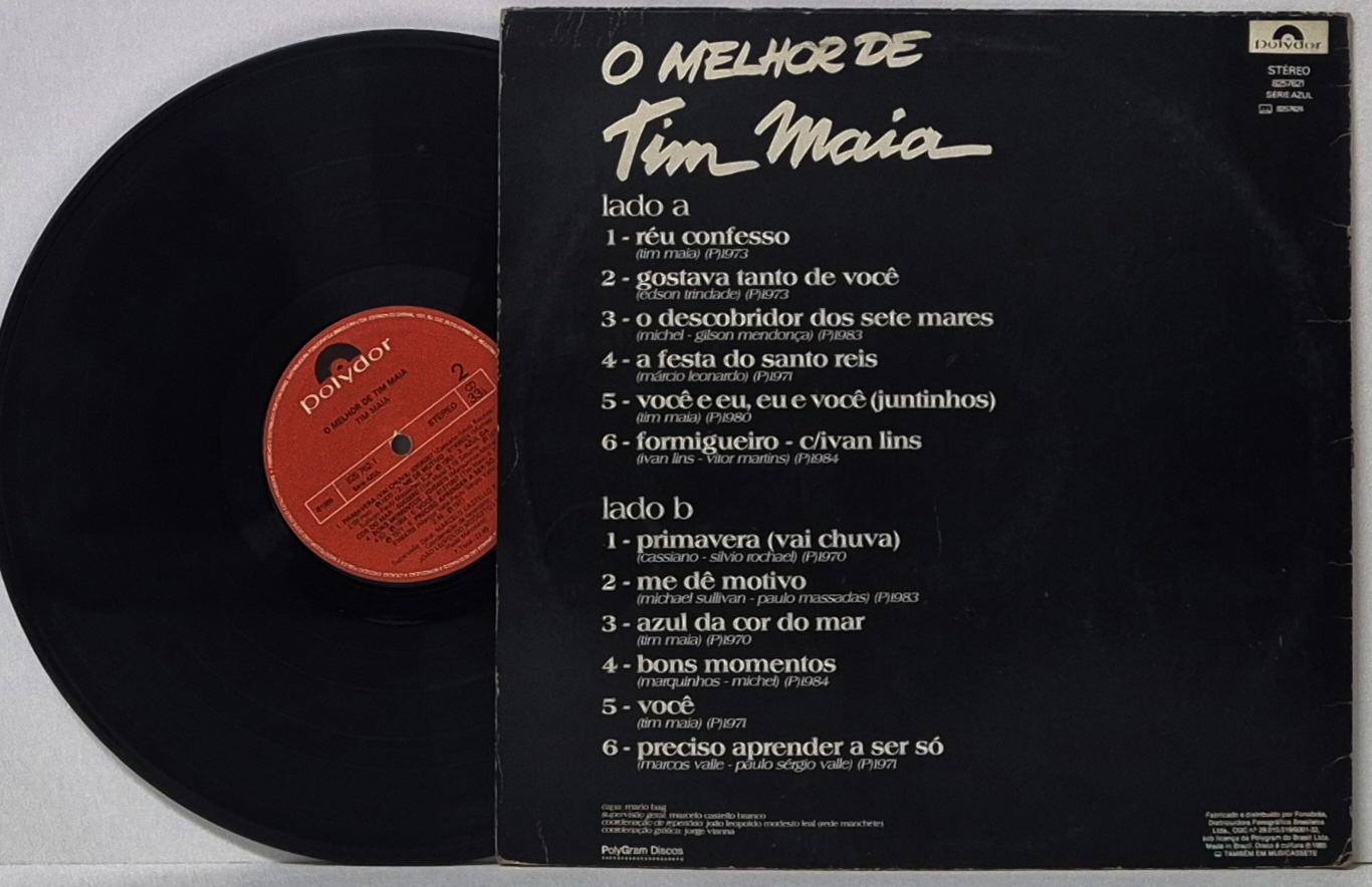 Tim Maia ‎– O Melhor De Tim Ma - VINIL SP
