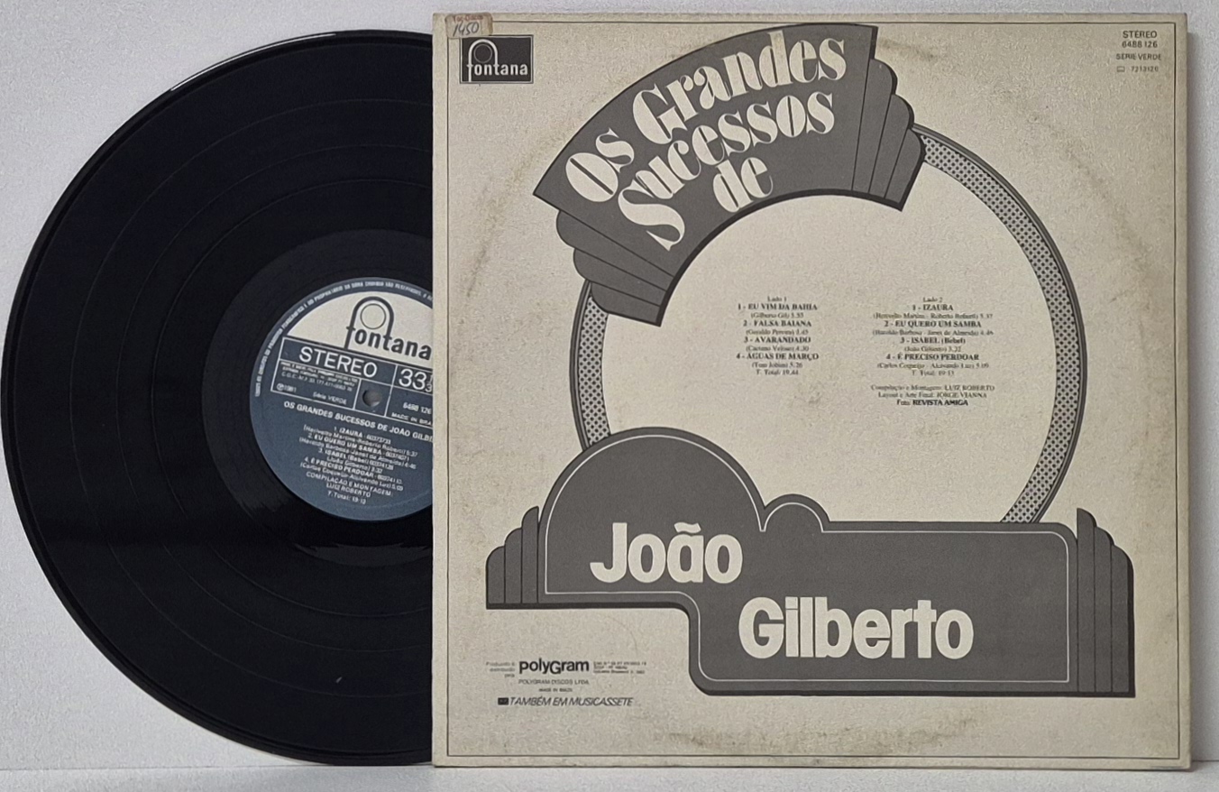 João Gilberto – Os Grandes Sucessos De João Gilberto - VINIL SP