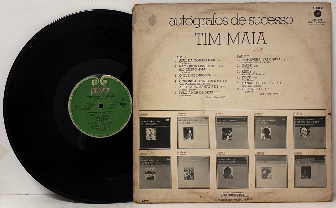 LP Tim Maia – Autógrafos De Sucesso - VINIL SP