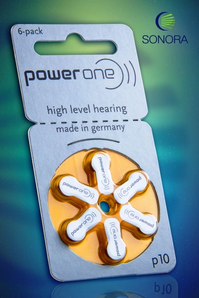 PowerOne P10 / PR70 - 10 Cartelas - 60 Baterias para Aparelho Auditivo - SONORAWEB PJ