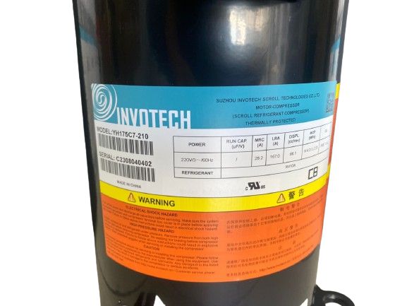 COMPRESSOR SCROLL INVOTECH YH175C7 - 220V R410A - 5 TR - Sudeste ...
