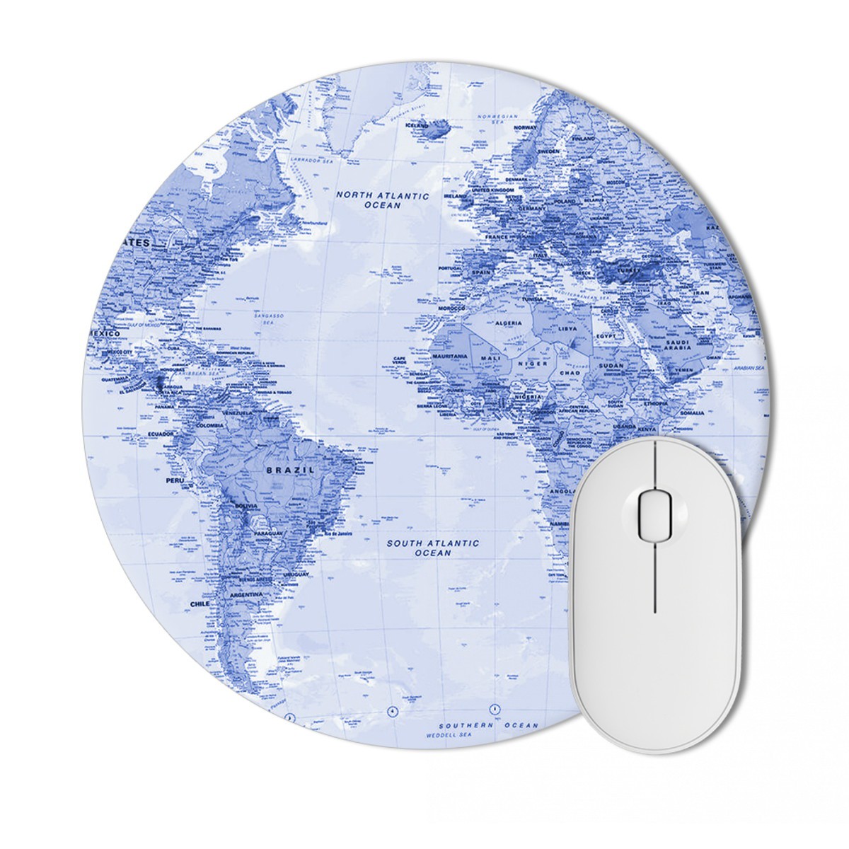 Mouse Pad Mapa Mundi Decoração Criativo - Laminina - Laminina Presentes ...