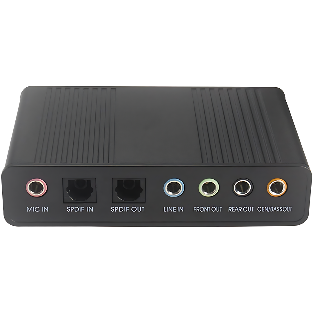 Placa De Áudio Digital Alta Definição USB5.1 6 Canais Spdif - Waver ...