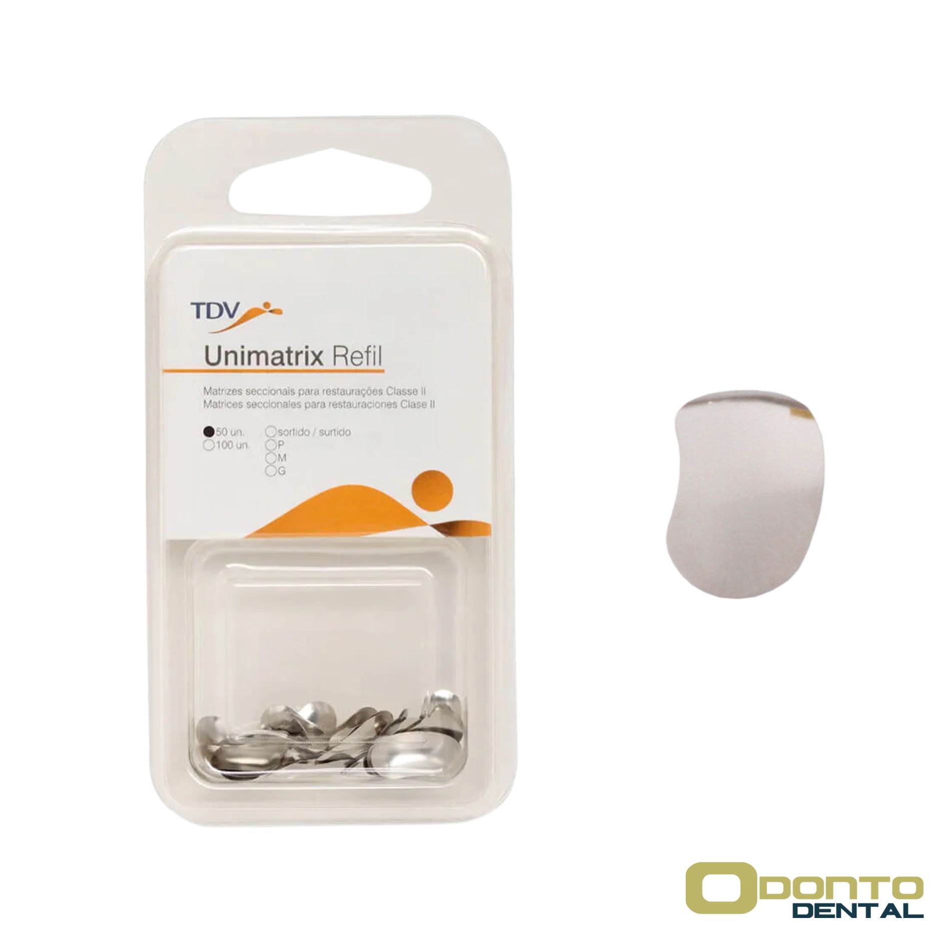 Refil de Matriz Unimatrix TDV - Odonto Dental Produtos Odontológicos.
