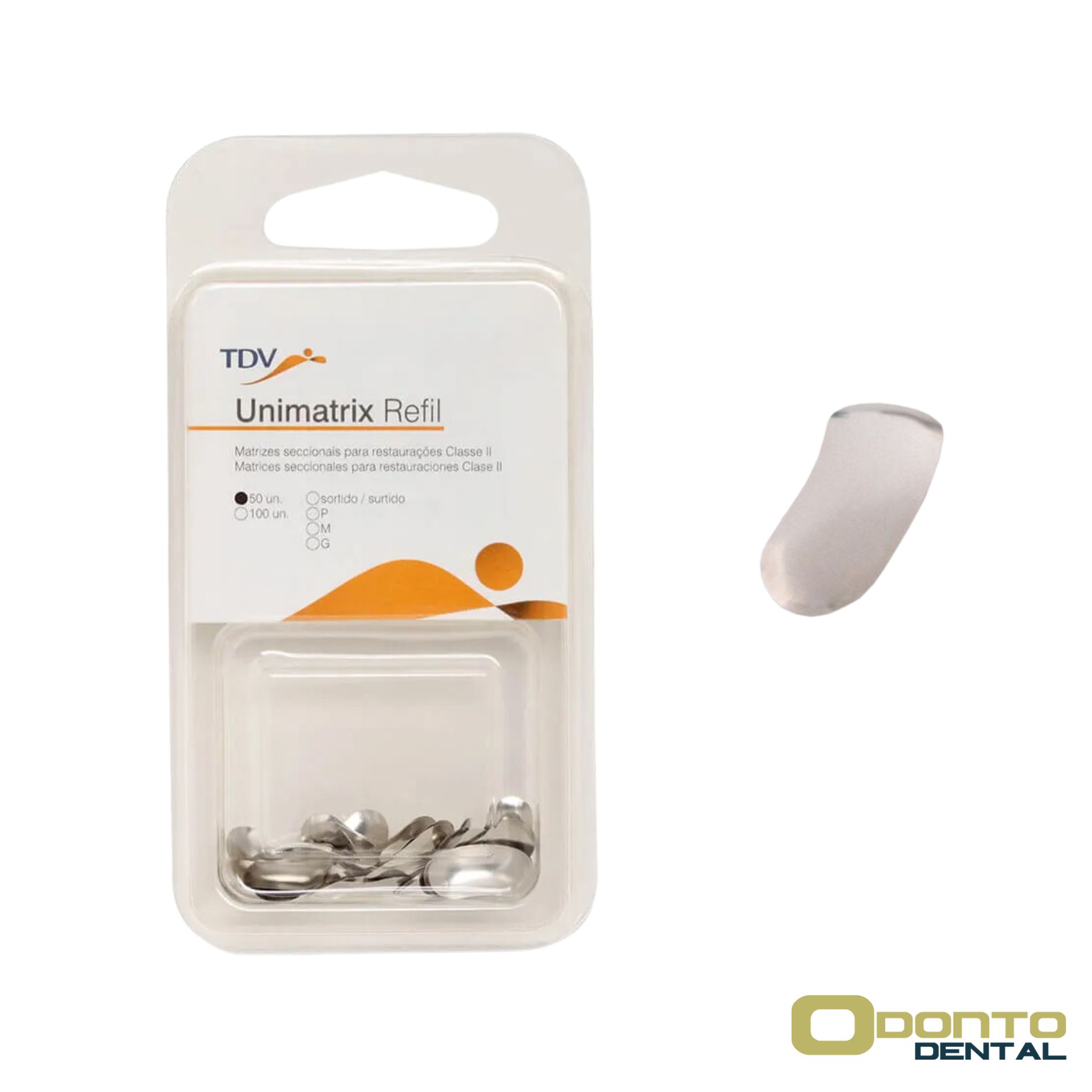 Refil de Matriz Unimatrix TDV - Odonto Dental Produtos Odontológicos.