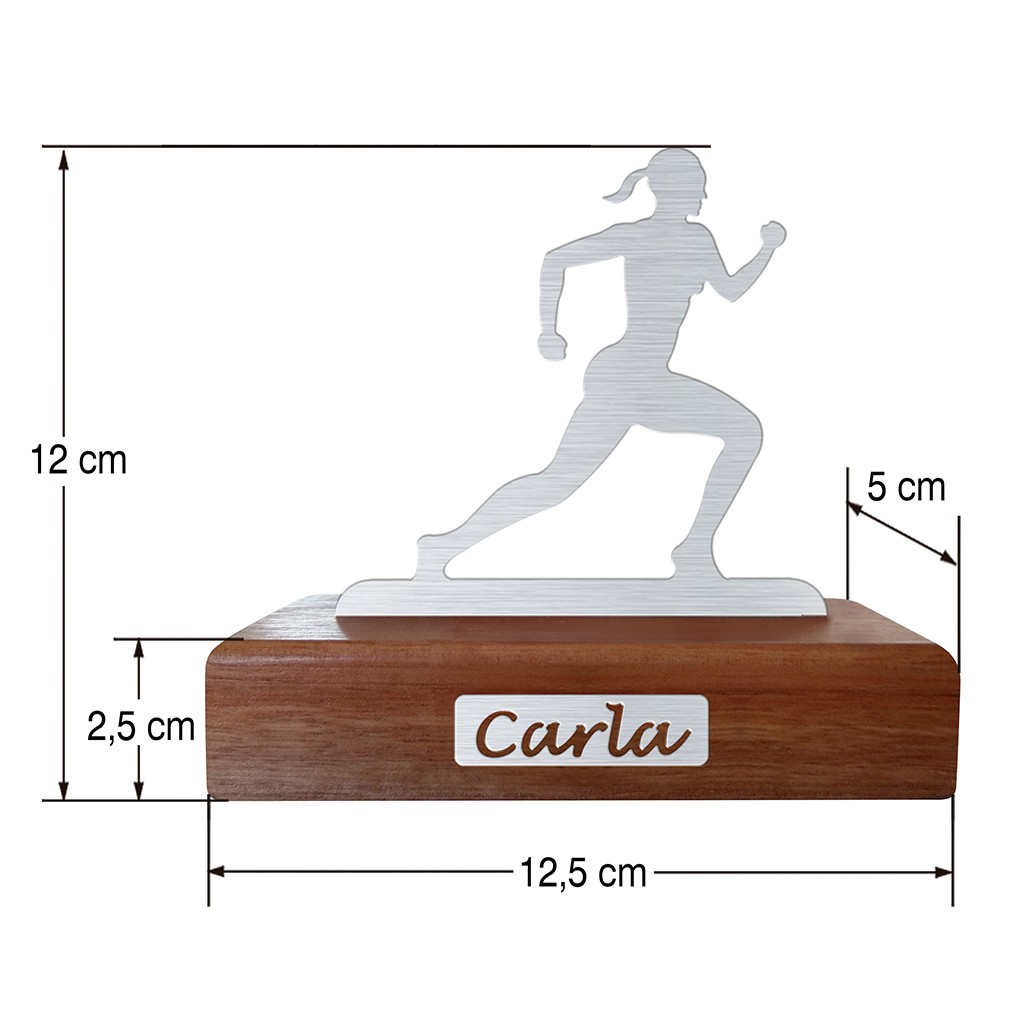 Troféu Decor Personalizado Com Nome e Esporte - WIN Porta Medalhas