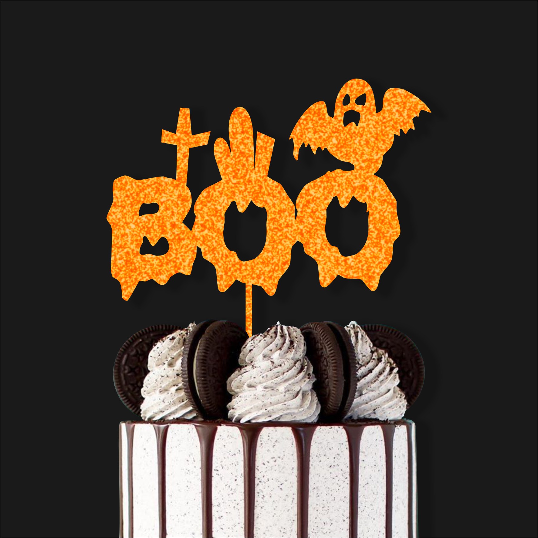 Topo de Bolo Boo Fantasma Halloween - Sonho Fino Party And Cake