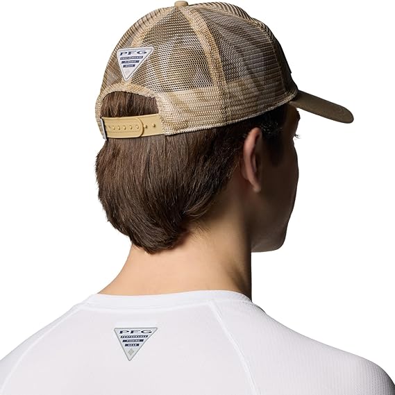 BONE COLUMBIA PFG TIE DOWN MESH SNAP BACK BEACH BROADLEAF - Zona ...