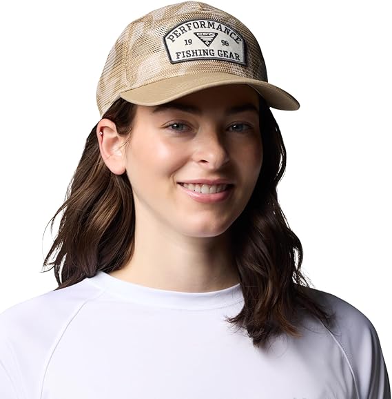 BONE COLUMBIA PFG TIE DOWN MESH SNAP BACK BEACH BROADLEAF - Zona ...