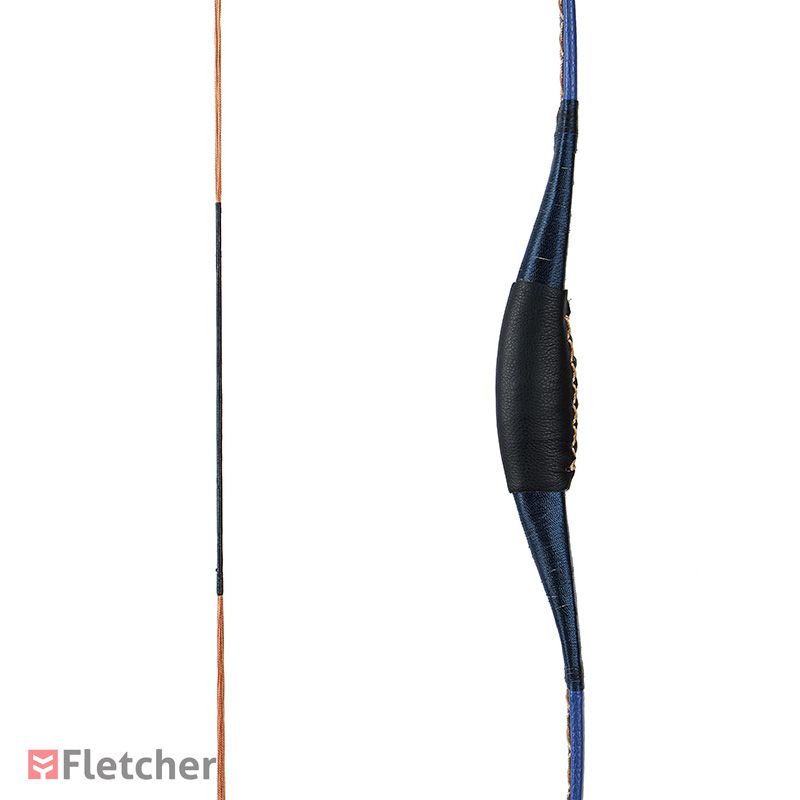 Arco Recurvo Tradicional - Couro Azul - 25 lbs a 28" - Leather Tatar B ...