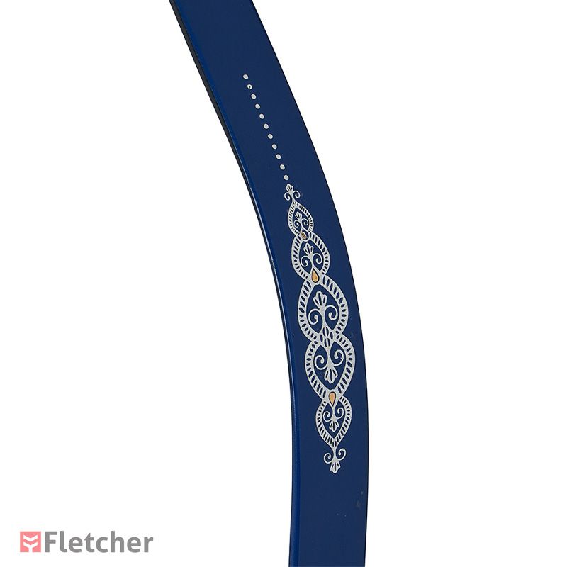 Arco Recurvo Tradicional - Laqueado Azul - 30 lbs a 28" - Lacquer Tata ...