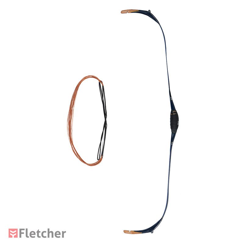 Arco Recurvo Tradicional - Laqueado Azul - 30 lbs a 28" - Lacquer Tata ...