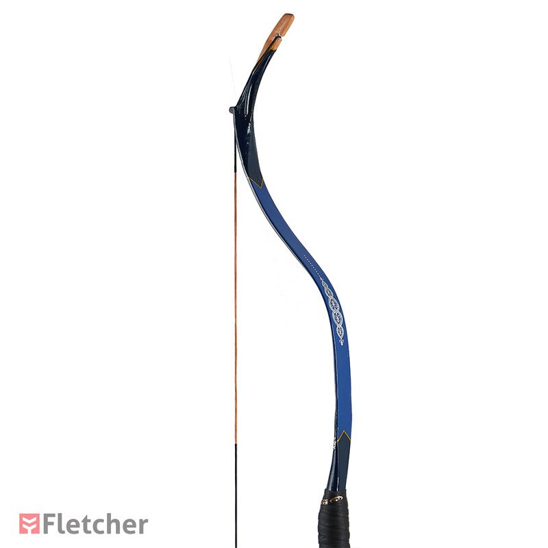 Arco Recurvo Tradicional - Laqueado Azul - 30 lbs a 28" - Lacquer Tata ...
