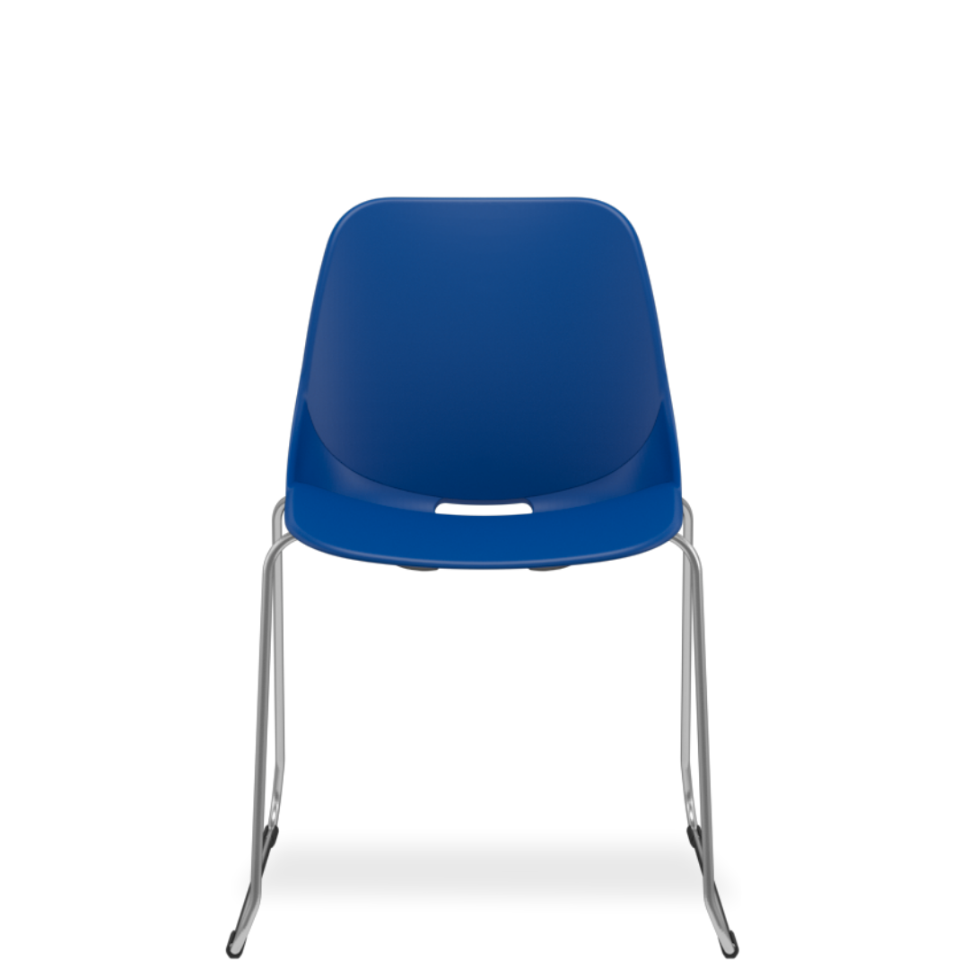 Cadeira Fixa Trapezoidal Cromada Dalli DA206 | Cadeira Brasil - Cadeira Brasil - A maior loja de ...