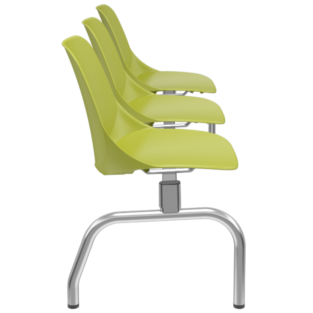 Longarina 3 Lugares Cromada Dalli DA213 | Cadeira Brasil - Cadeira Brasil - A maior loja de ...