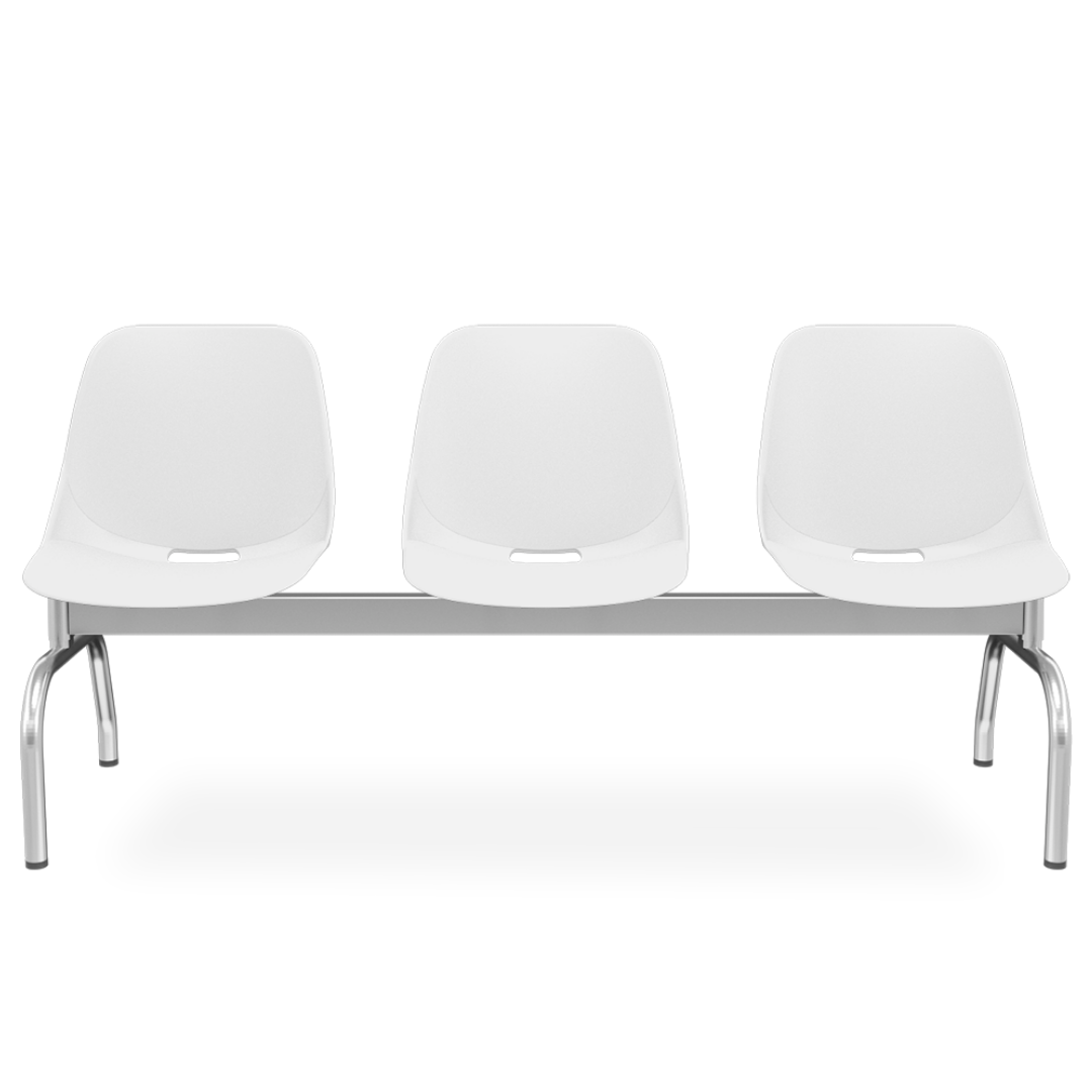 Longarina 3 Lugares Cromada Dalli DA213 | Cadeira Brasil - Cadeira Brasil - A maior loja de ...